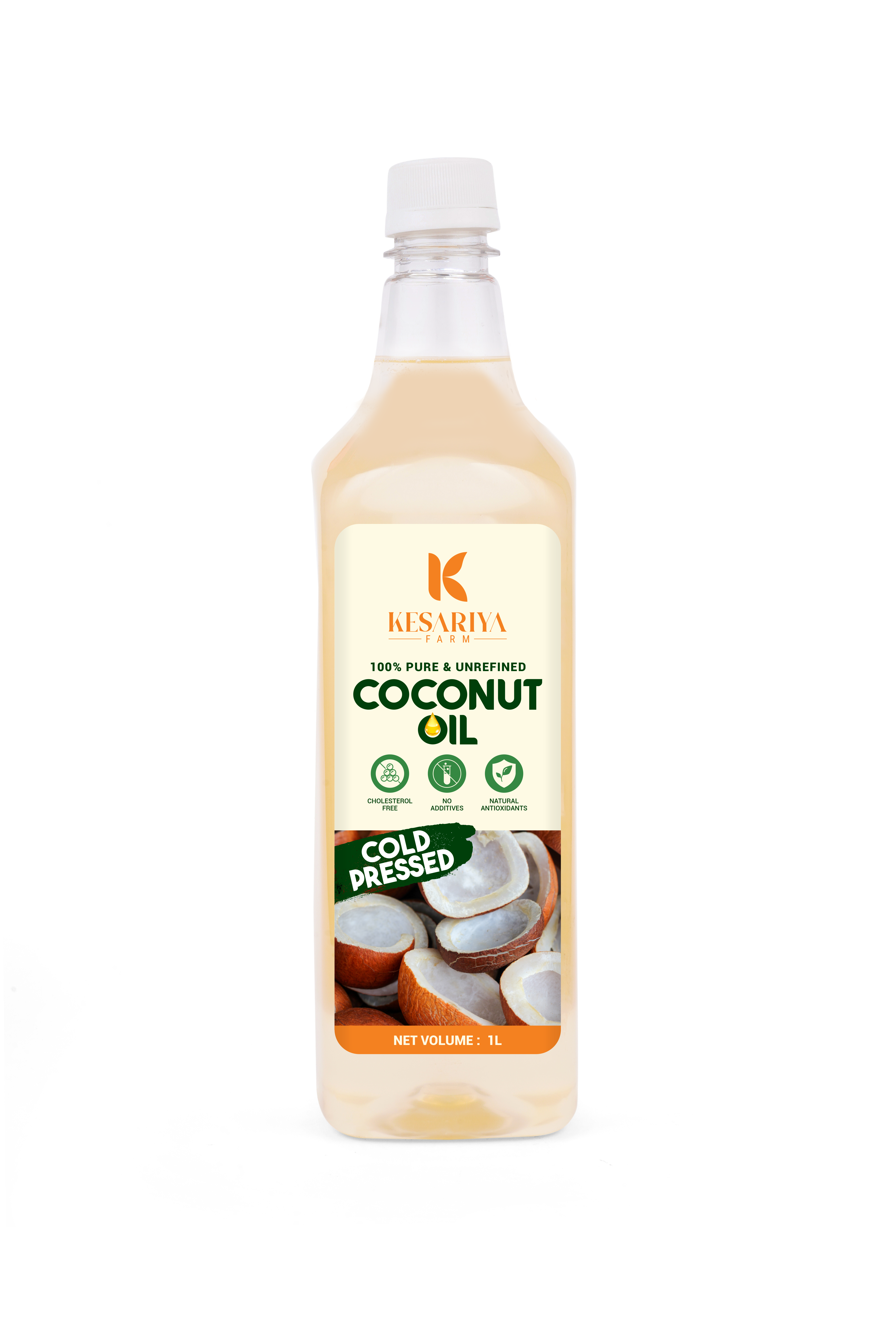 Cold Pressed Coconut Oil 1 Liter – Kesariya Farm